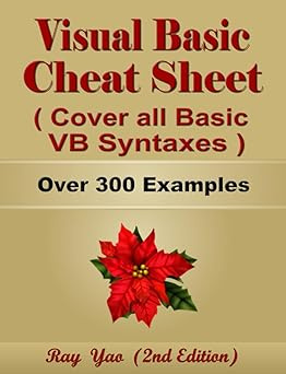 Visual Basic Cheat Sheet, Syntax Table & Chart, Complete Reference Guide by Examples: Visual ...