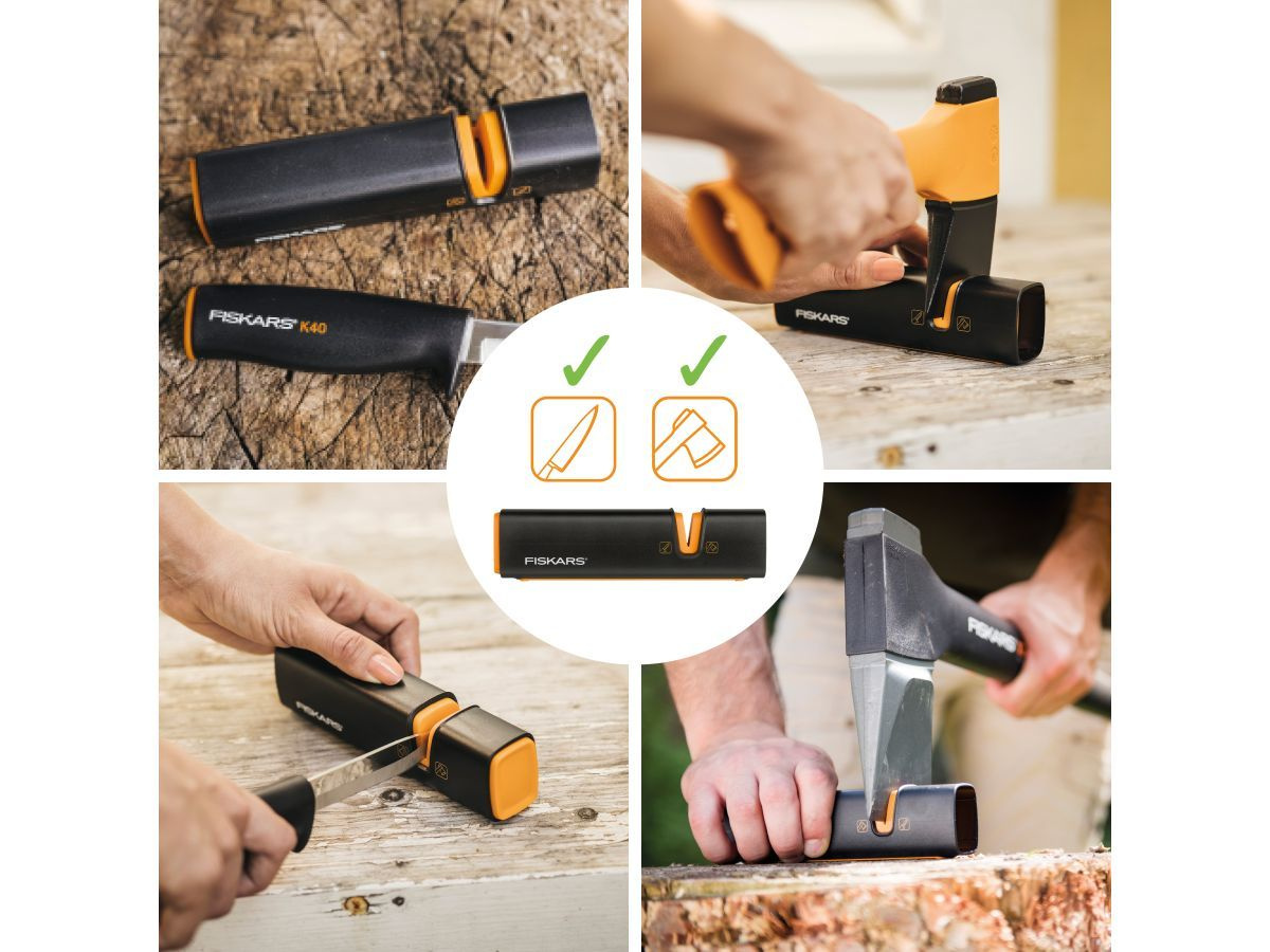 FISKARS Точилка для топоров и ножей Xsharp / Механическая ножеточка (1000601) купить на OZON по ...