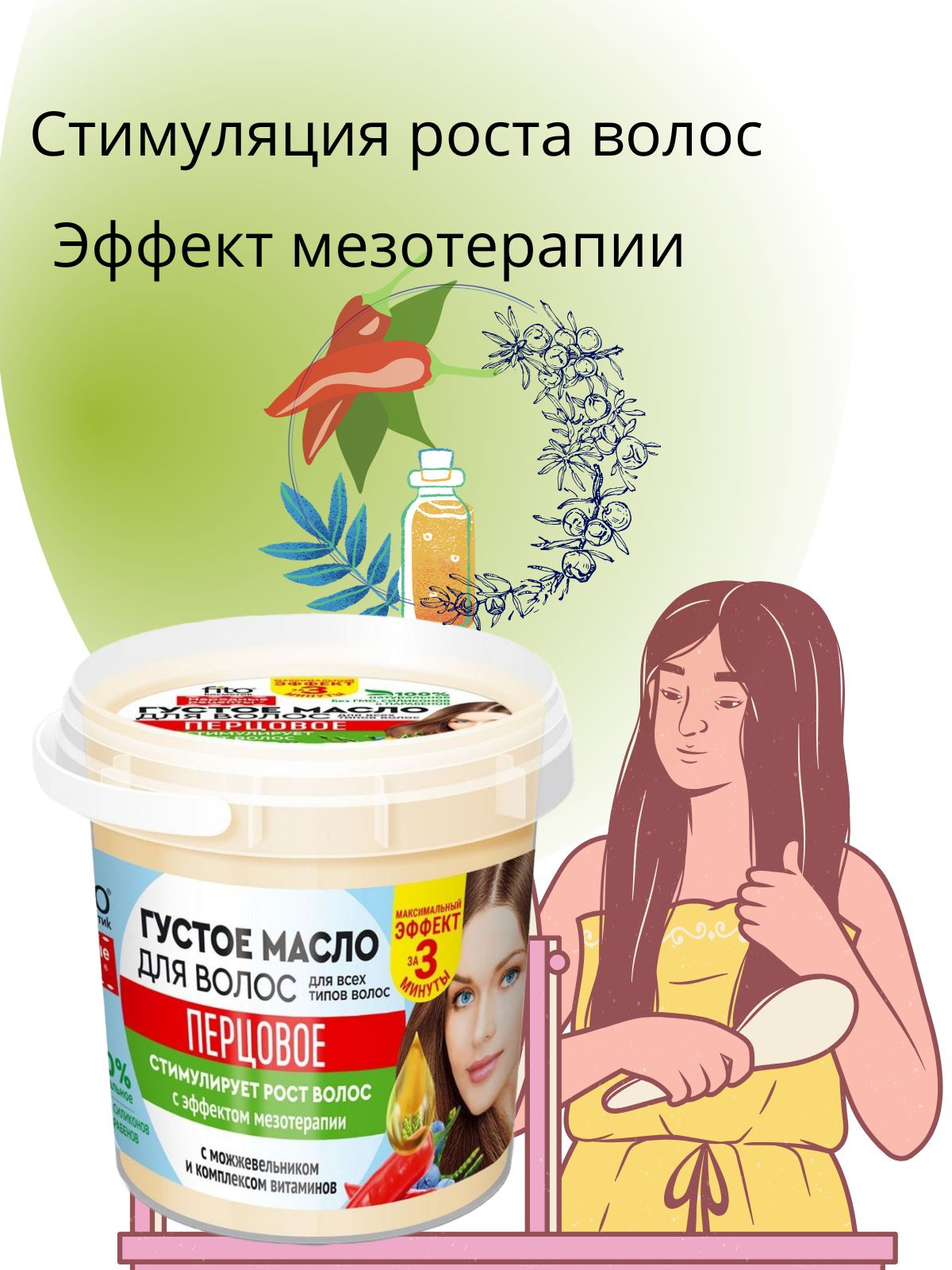 Fito Косметик Густое масло для волос перцовое серии Народные рецепты 155 мл купить на OZON по ...