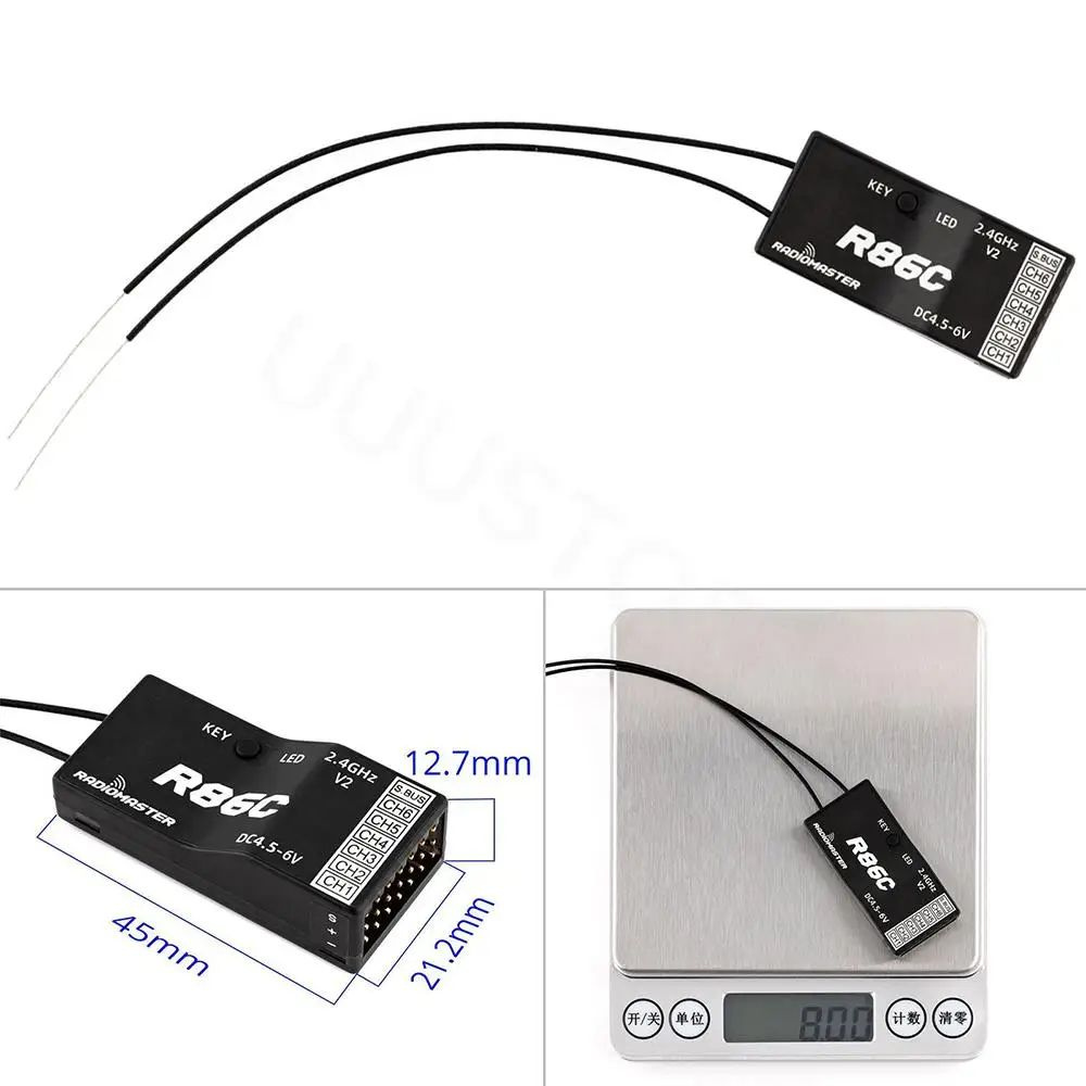Эксклюзивный наноприемник FrSky 2.4 ГГц для RC, совместимый с R81 R84 ...