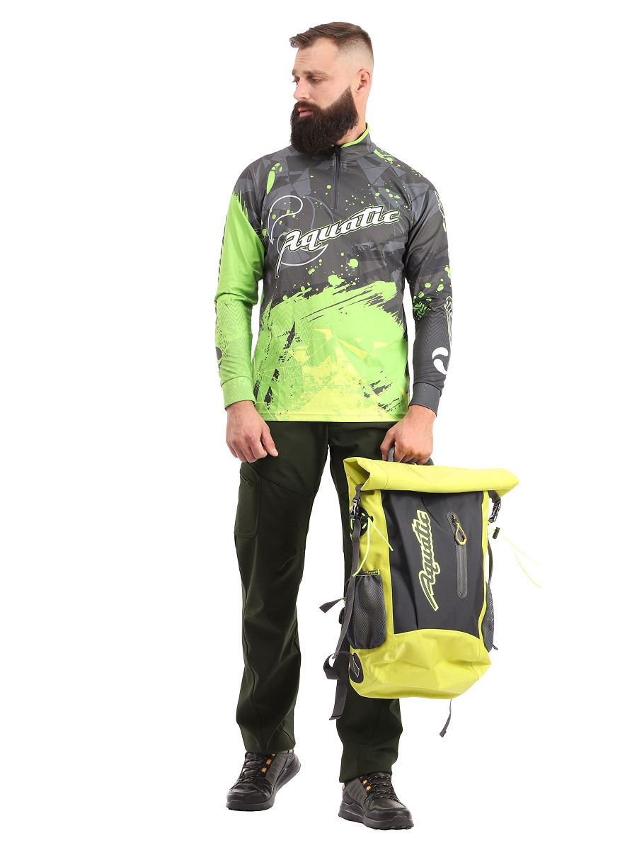 Брюки утепленные Мужской Aquatic хаки Softshell Спортивный, размер 52, 54 Молния Зима Вышивка ...