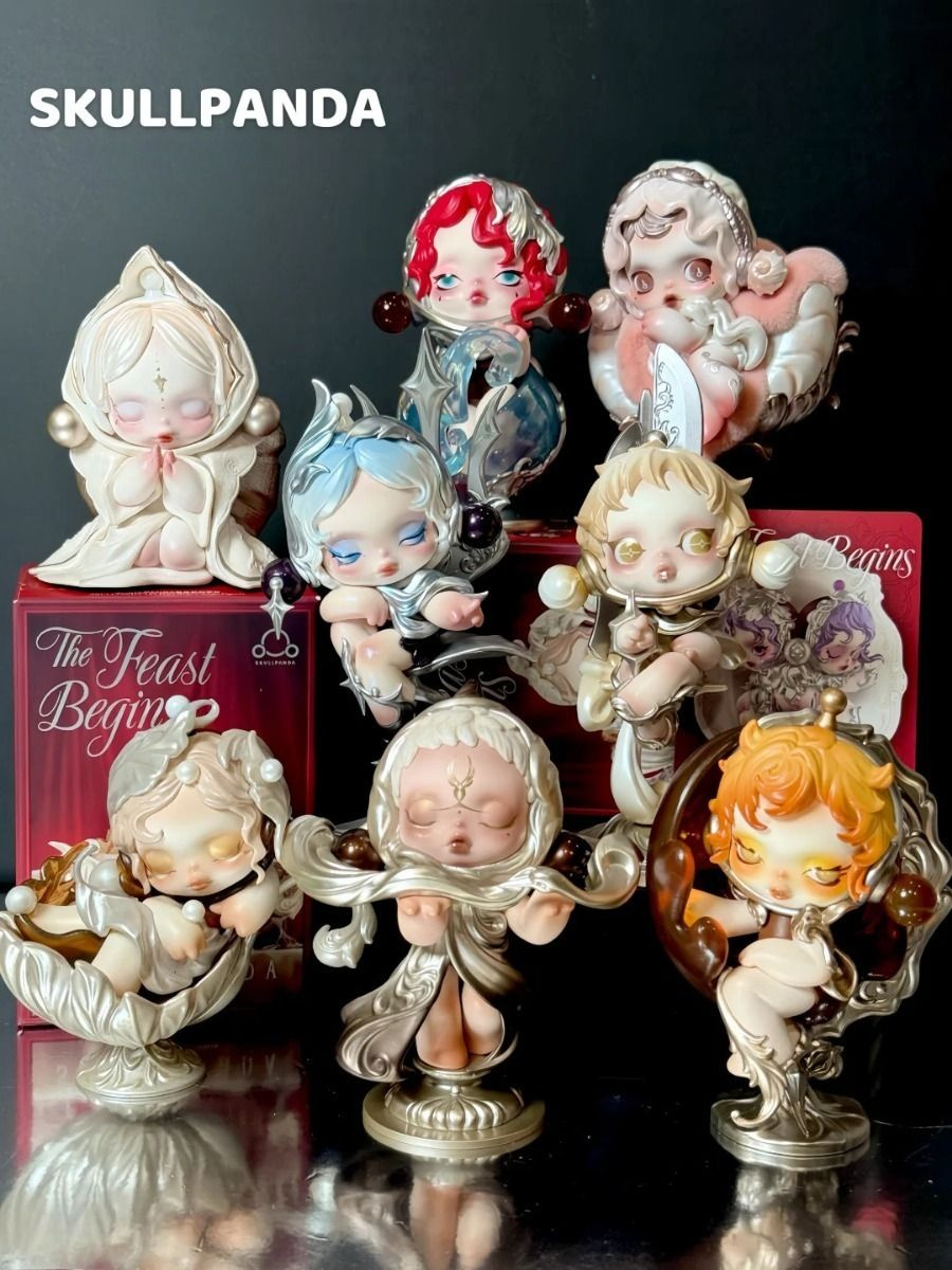 100% Original POP MART SKULLPANDA The Feast Begins Series Слепые коробки Коллекционные фигурки ...