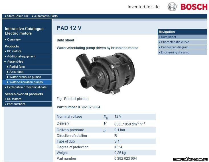 водяной насос MB W211/W639/3/4T-Sprinter/VW Crafter 30-50 BOSCH арт ...