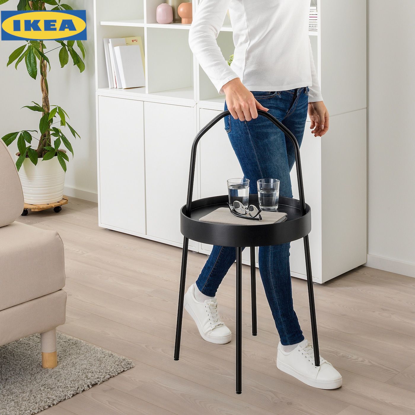 Приставной столик IKEA burvik 38 x 78 x 45 см купить c доставкой на ...