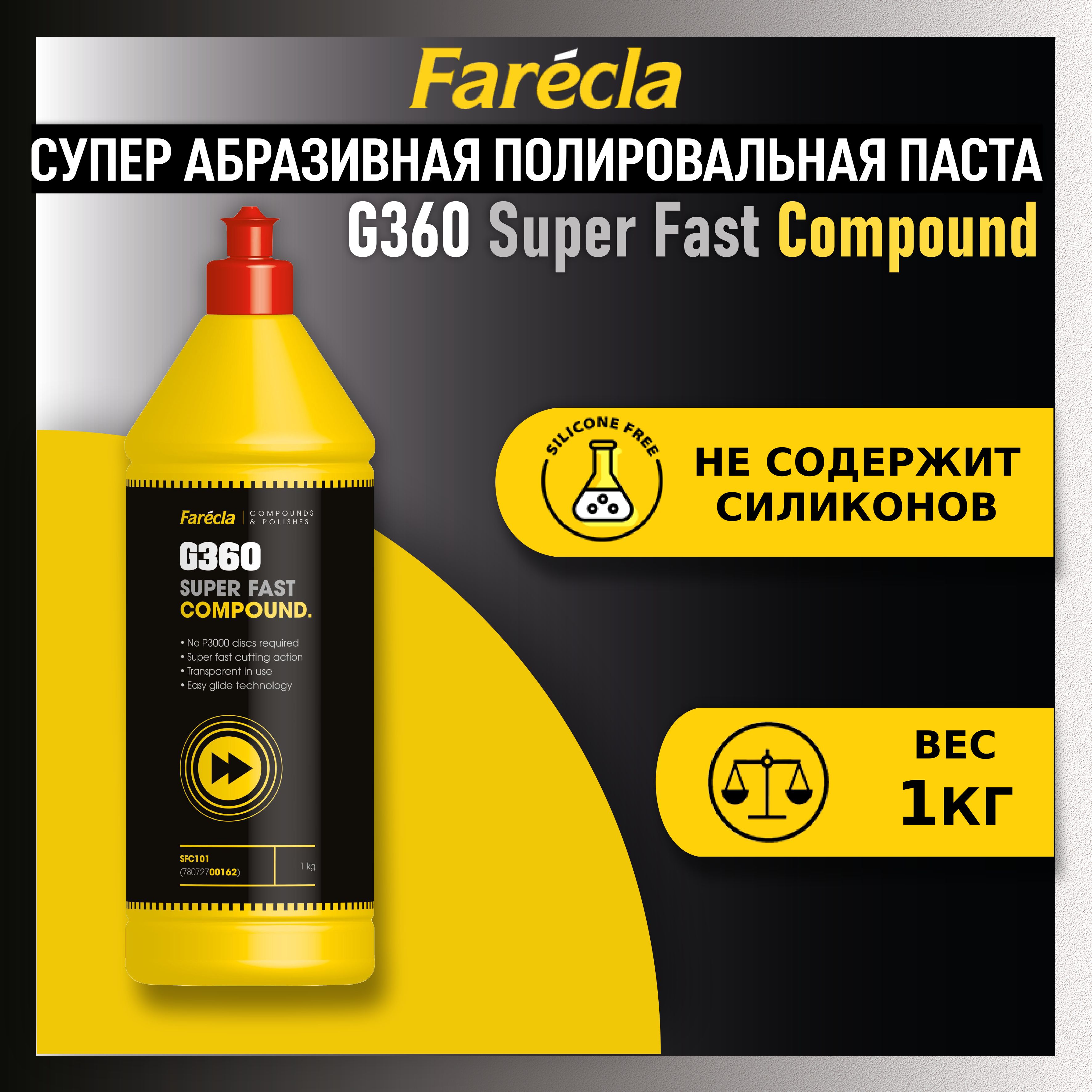 Паста полировальная абразивная для авто FARECLA G360 Super Fast ...