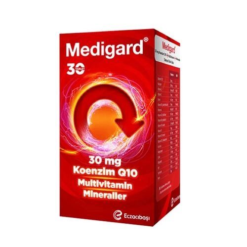 Medigard 30 мг коэнзим Q10, мультивитамины и минералы, 30 таблеток ...