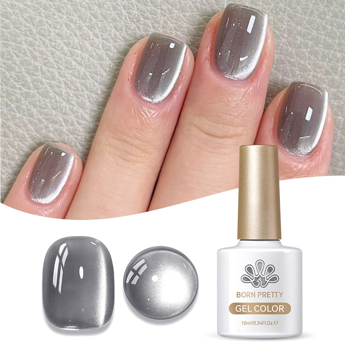 Born Pretty, Autumn Water Light Cat Magnetic Gel - магнитный гель-лак ...