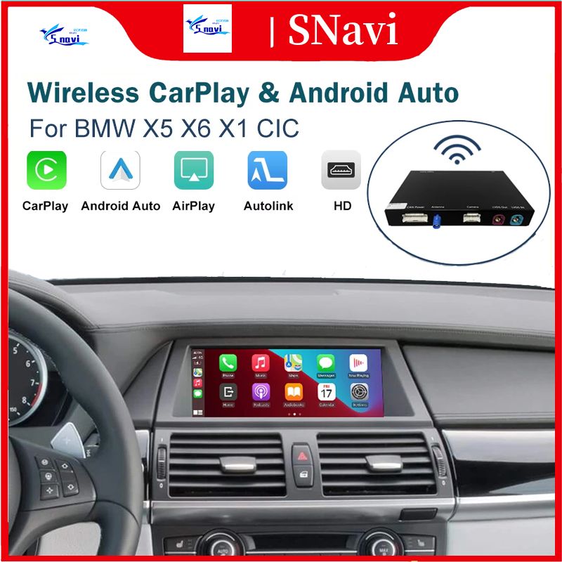Speed Snavi Для BMW X5 X6 E70 E71 E72 CIC 2010-2012 Wireless CarPlay с ...