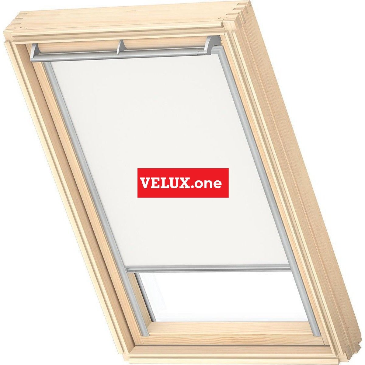 VELUX штора мансардная DKL M08 1025S блэкаут белый с алюминиевыми ...