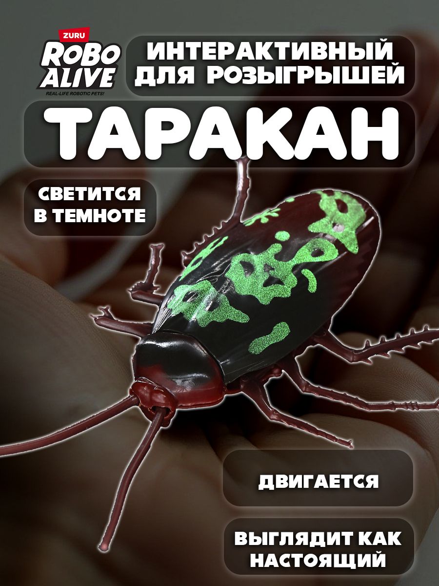 Интерактивная игрушка Робот Таракан. ZURU ROBO ALIVE Crawling Creepy ...