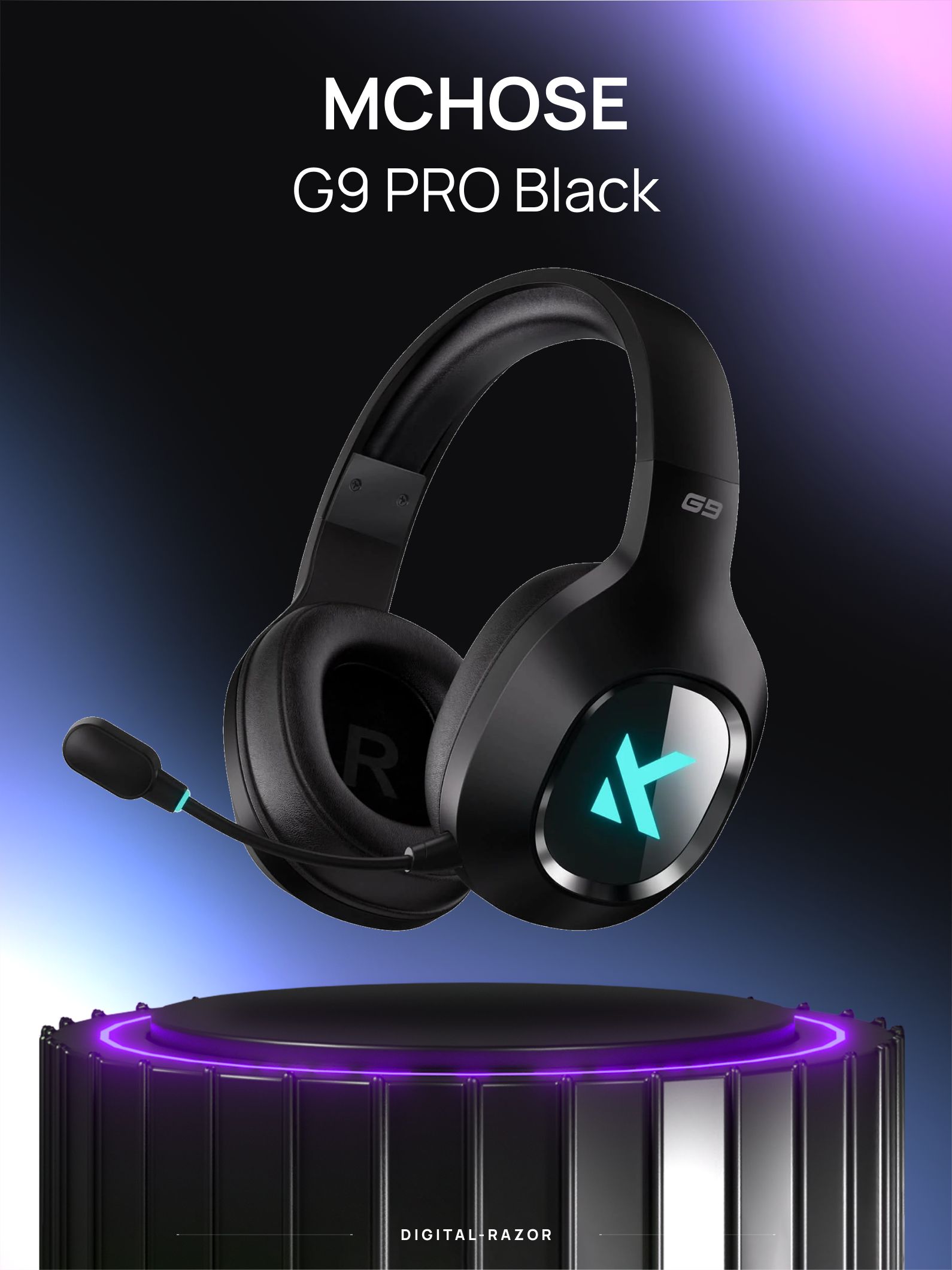 Наушники Полноразмерные MCHOSE G9 Pro Wireless Headset Проводное ...