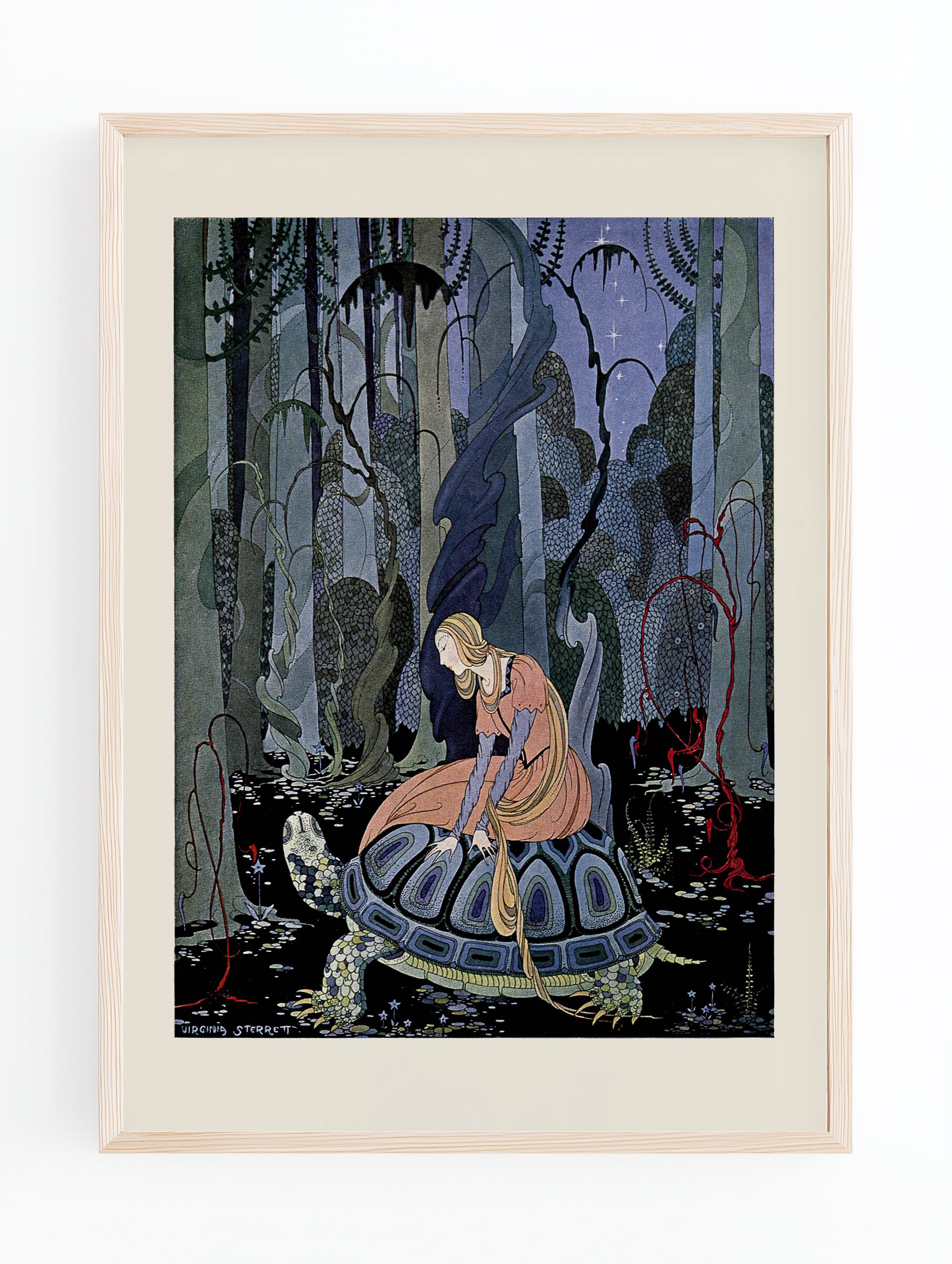 Постер Животные, Картины художников Девушка и черепаха, 30 21 купить c ...