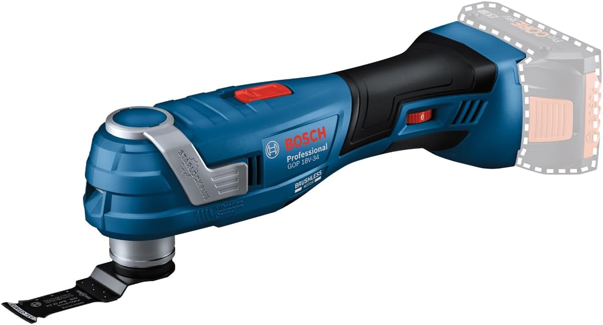 Аккумуляторный резак реноватор Bosch GOP 18V-34 (0.601.8G2.001) + кейс ...