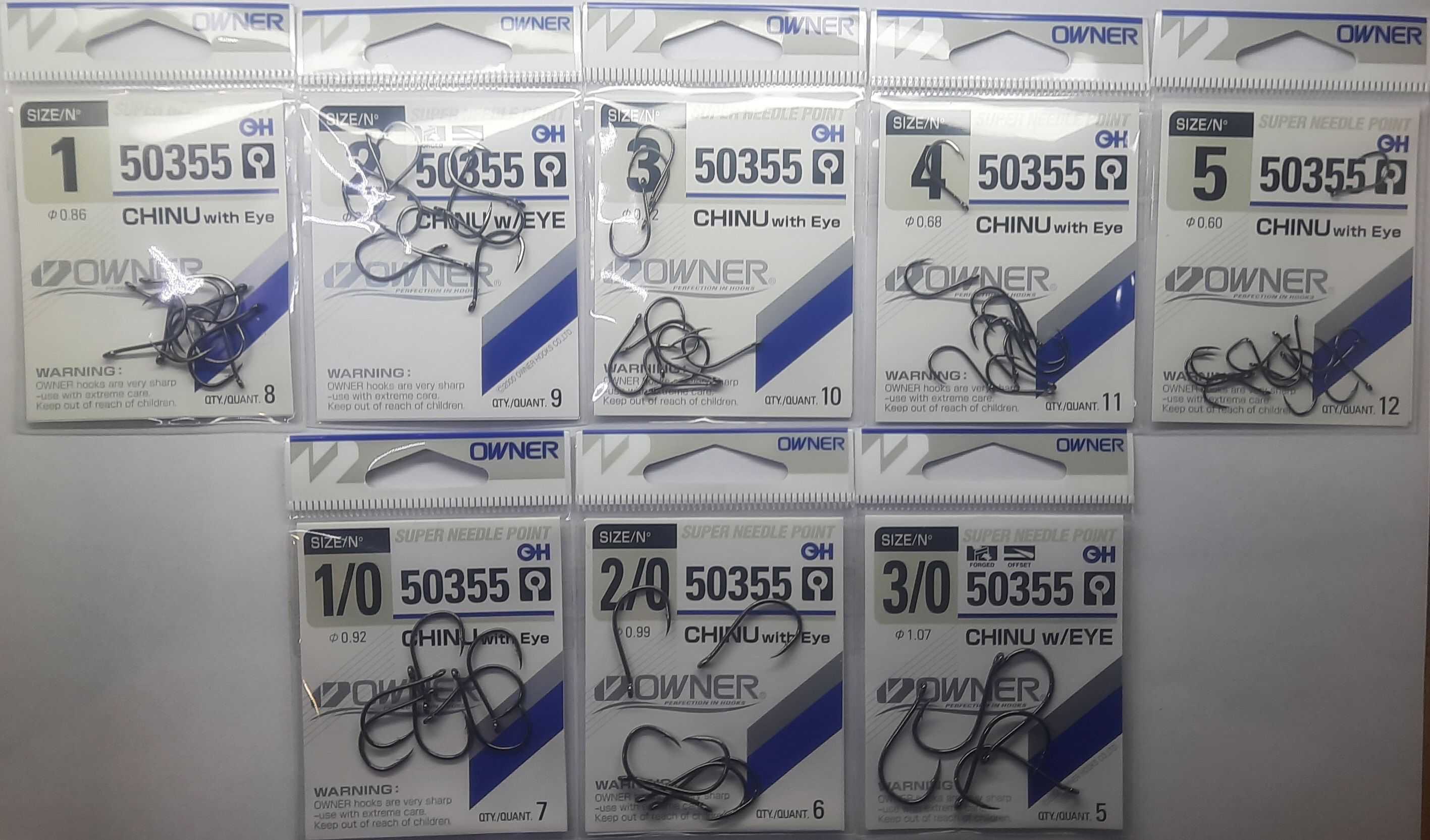 Крючки Owner 50355 CHINU № 2/0 купить на OZON по низкой цене (3164139885)