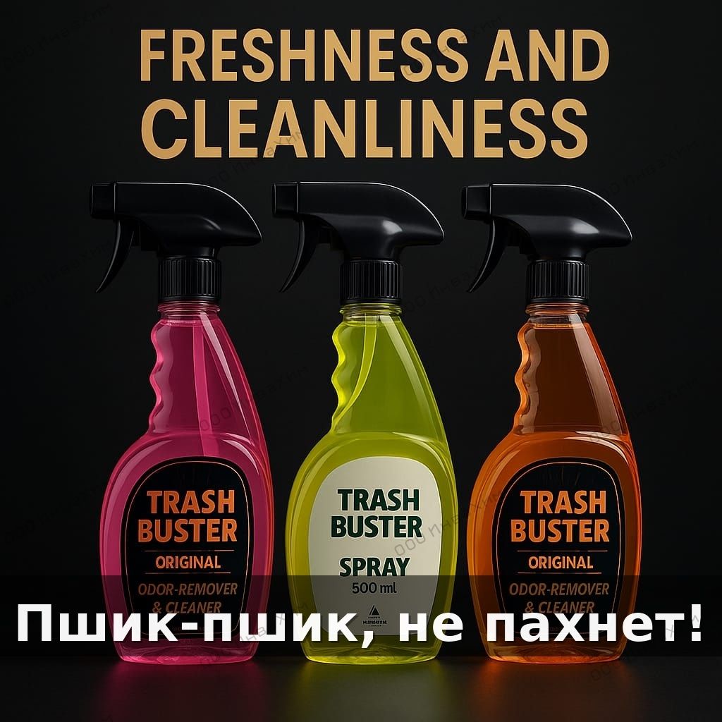 TRASH Buster средство для уборки за животными, запах мочи кошек, собак ...