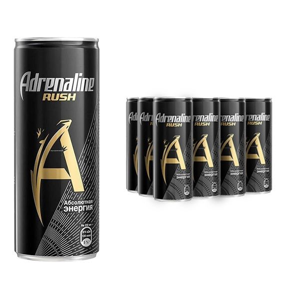 Adrenaline Rush, 12 шт х 250 мл купить на OZON по низкой цене (797936723)