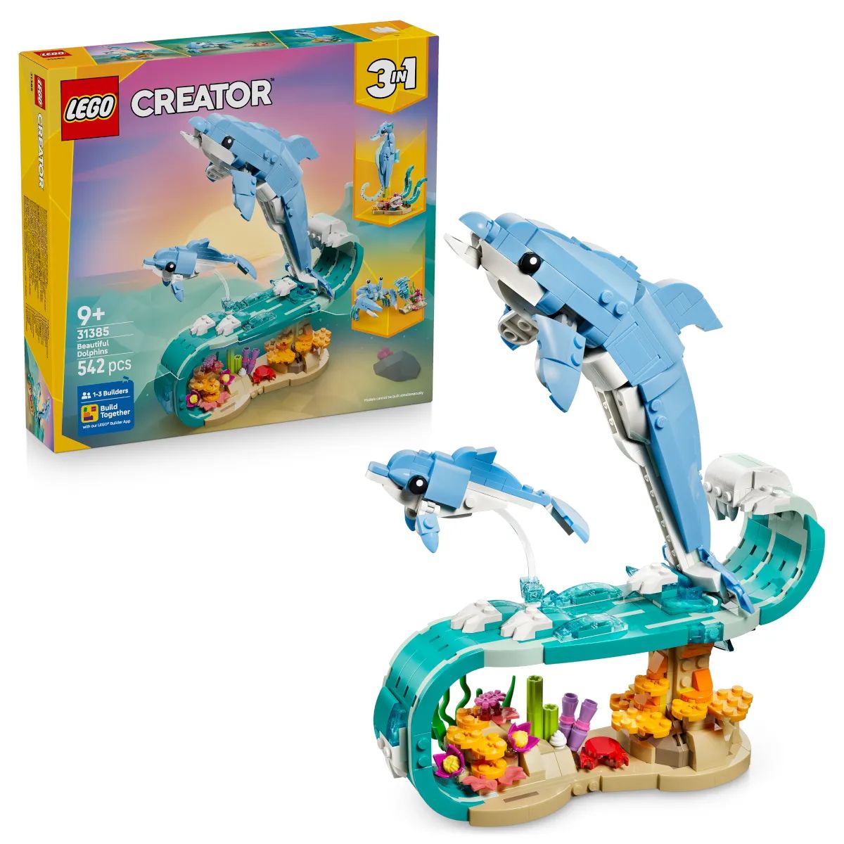 Конструктор LEGO Морские животные: прекрасные дельфины CREATOR 31385 ...
