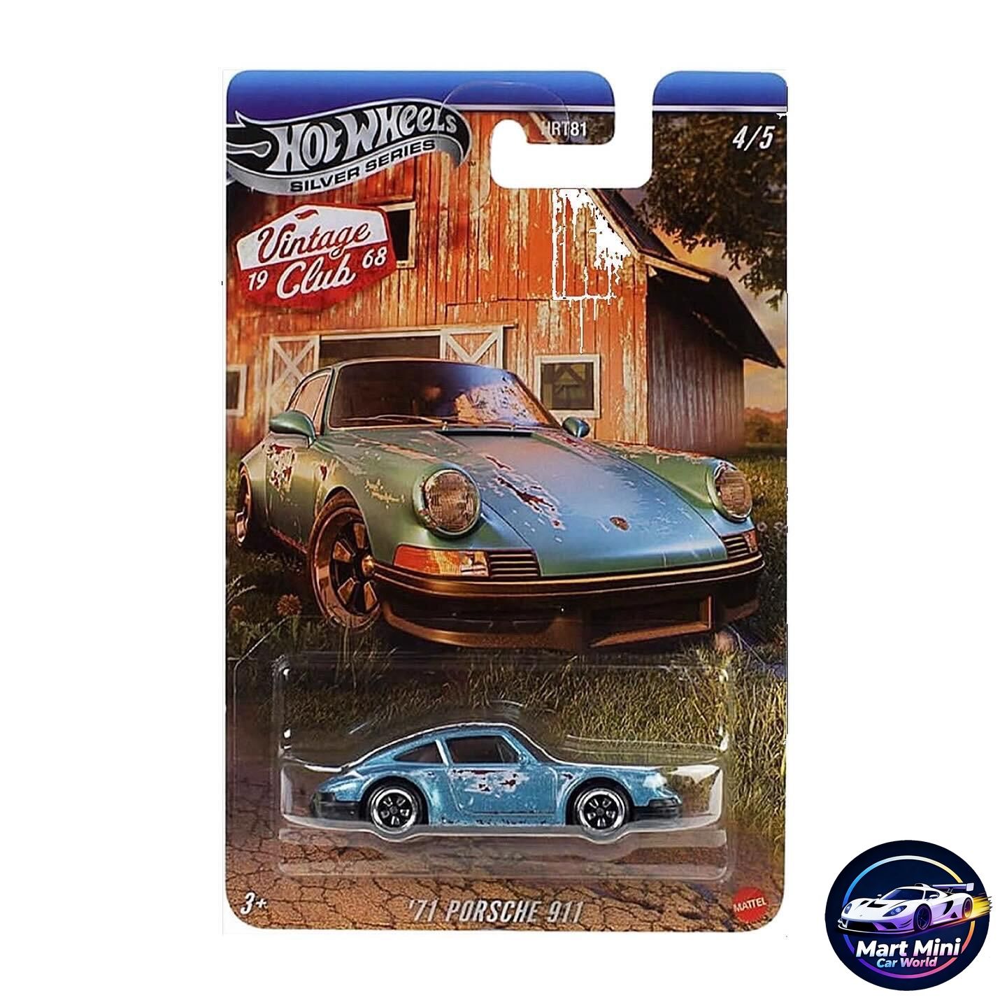 Машинка Mattel Hot Wheels HRT81 Vintage Assort 2026 71 Porsche 911 ...
