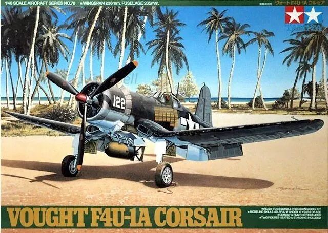 Tamiya 61070 1/48 Военно - морские силы США Vought F4U-1A Corsair Mk II ...