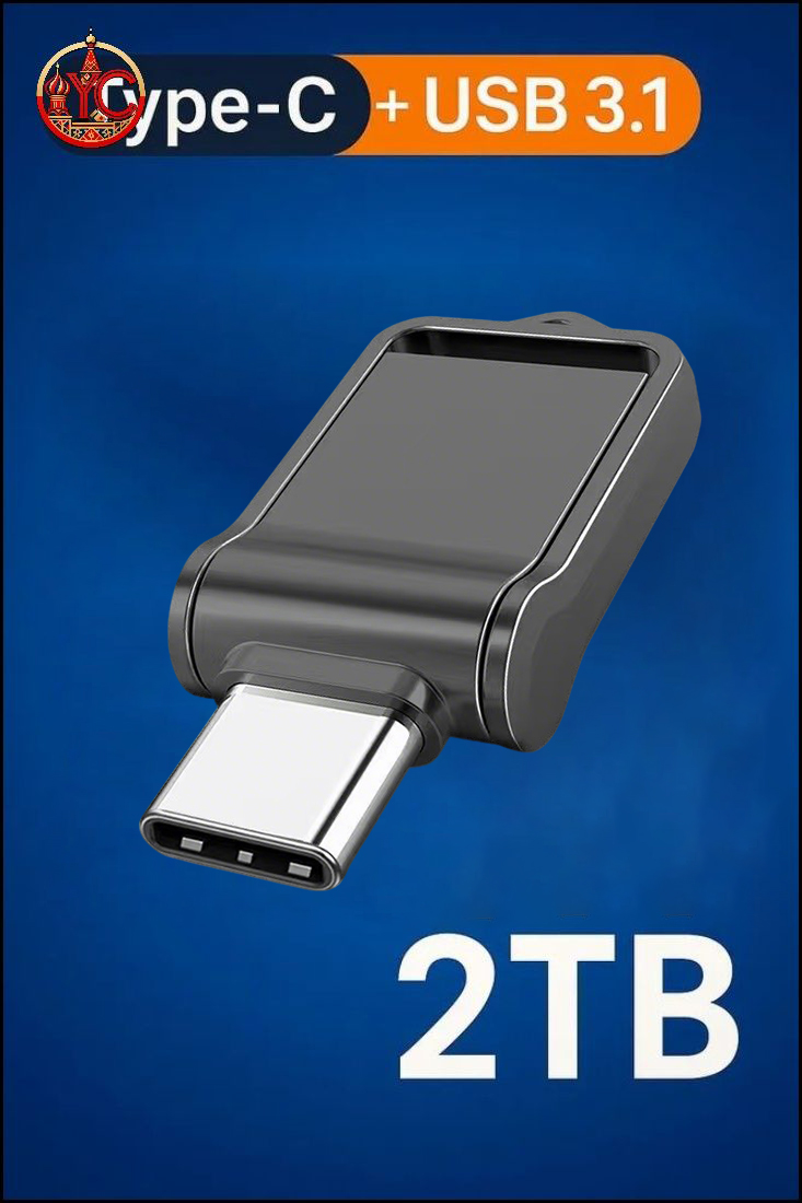 2 ТБ USB-флеш-накопитель 2ТБ USB-накопитель Type-C/USB 3.0, OTG, USB ...
