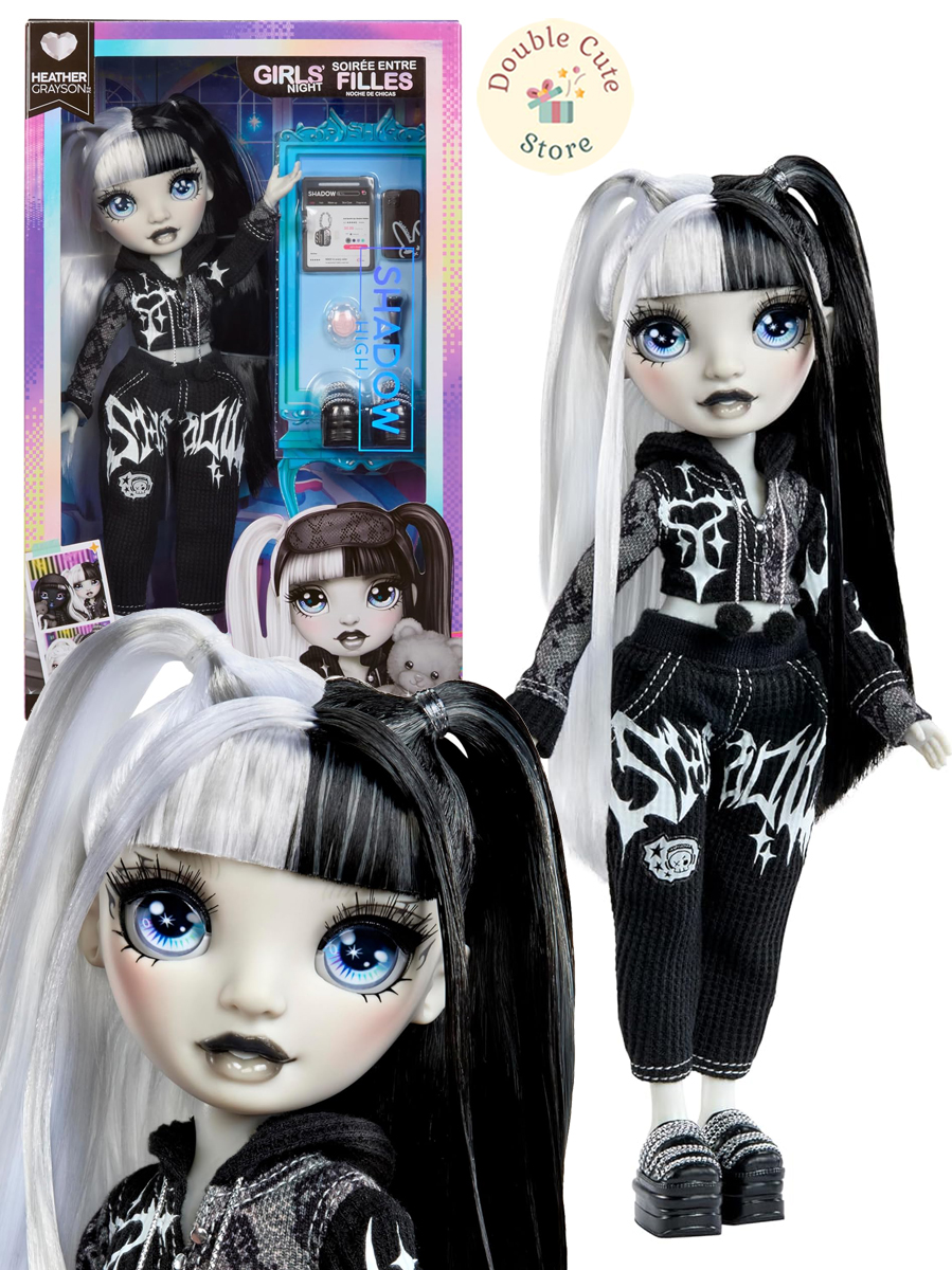 Кукла Rainbow High Shadow Хизер Грейсон пижамная Девичник белая Heather ...
