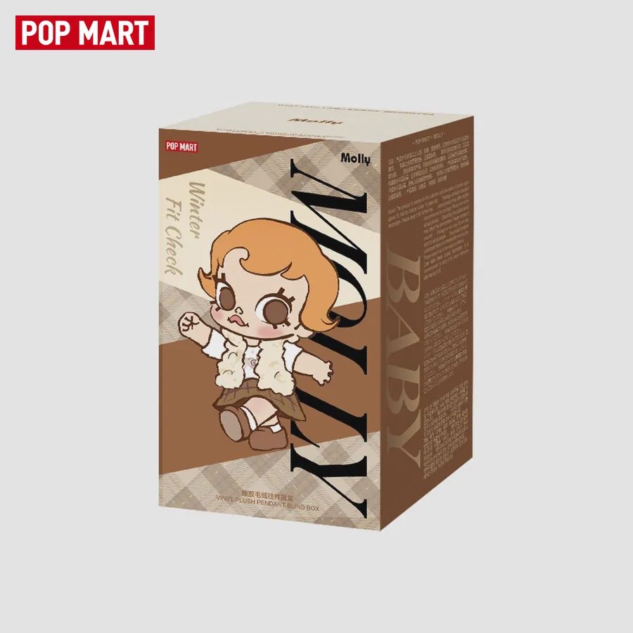 Коллекционная POP MART Baby Molly Winter Fit Check Series-Vinyl Plush ...