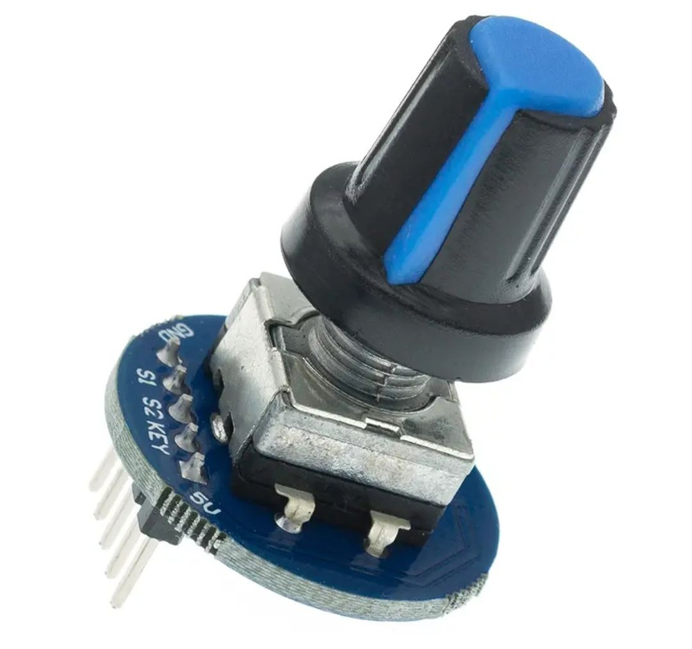 Модуль энкодера EC11 Arduino, с кнопкой и колпачком - купить с ...