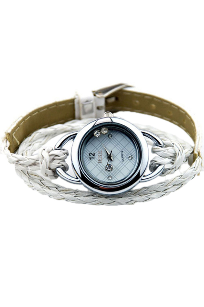 IEKE Colleiten Bralet Charm Кварцевые женские часы Candy Wri Белые ...