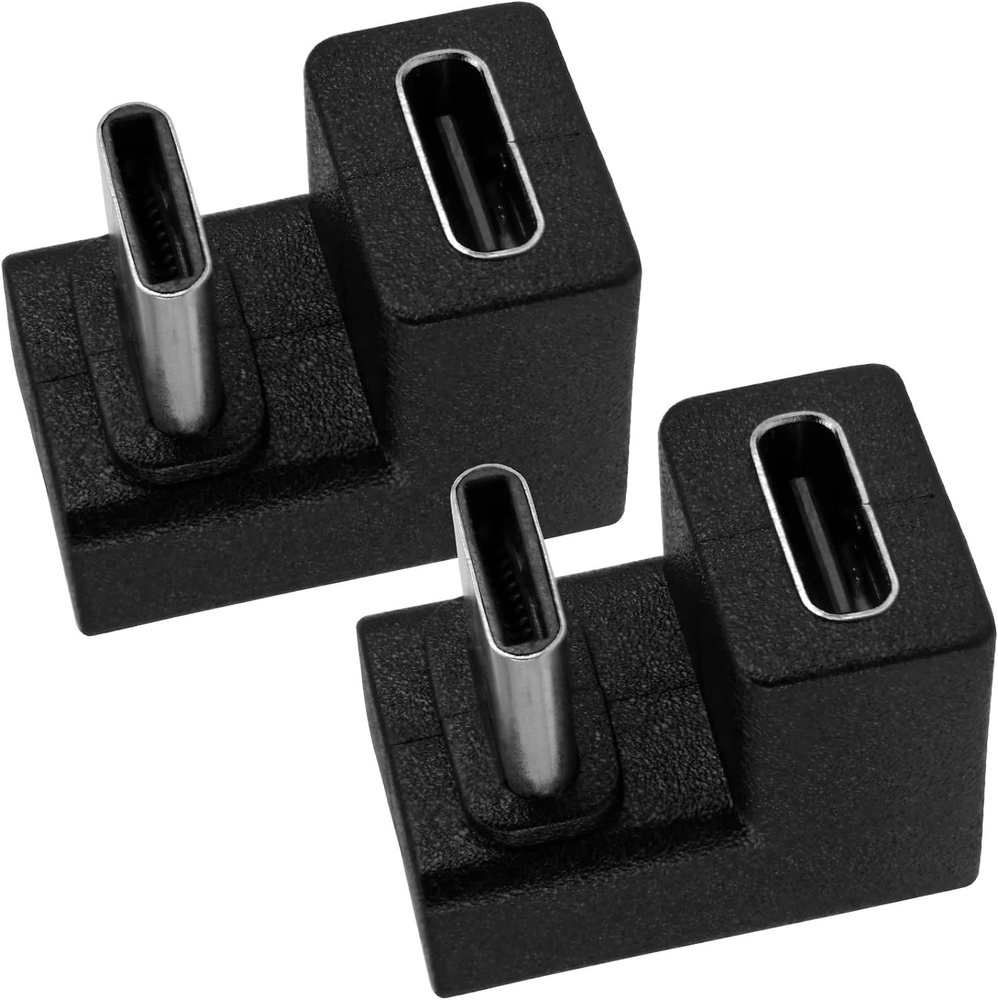 Yoyo 2 шт U образный переходник Usb C мама на Usb C папа преобразователь угла 180 градусов