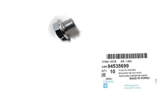 Пробка сливная масляного поддона Daewoo Nexia, Chevrolet Cobalt/ SAAB ...