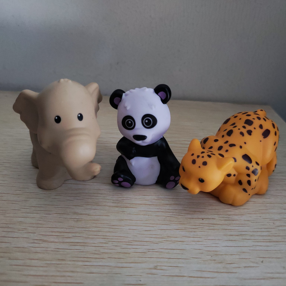 3 шт. Маленький человек Fisher Price Little People Monkey Pig Bunny ...