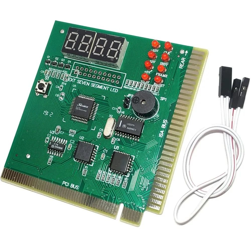 PCI/ISA Test Card 4 Digits, Тестер материнских плат ПК, индикатор POST ...