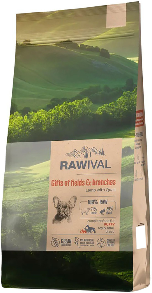 Корм Rawival Gifts of Fields & Branches для щенков миниатюрных и малых ...