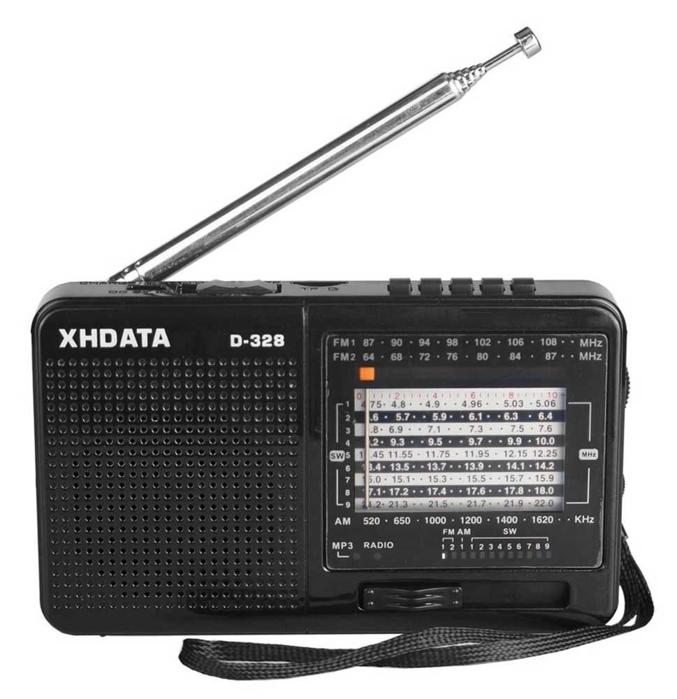 портативный радиоприемник с MP3 плеером XHDATA D-328 black купить по ...