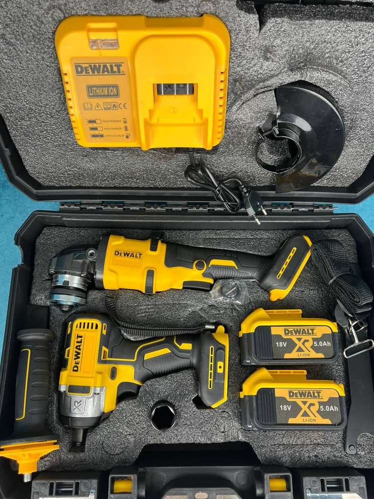 Набор инструментов Dewalt 2в1 аккумуляторный : бесщеточный гайковерт и ...