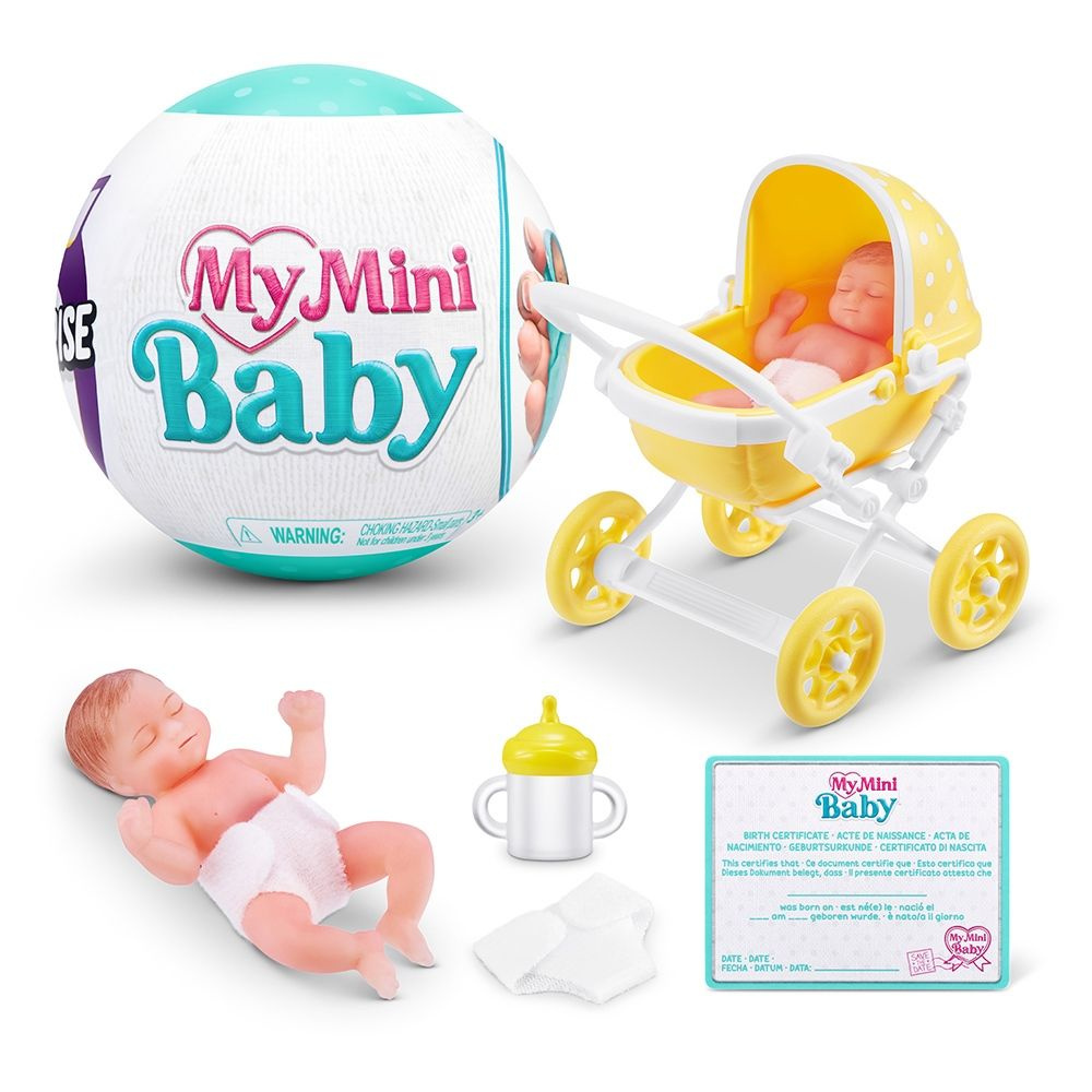 Силиконовый малыш-сюрприз my mini baby от ZURU; 1 глухая коробка купить ...
