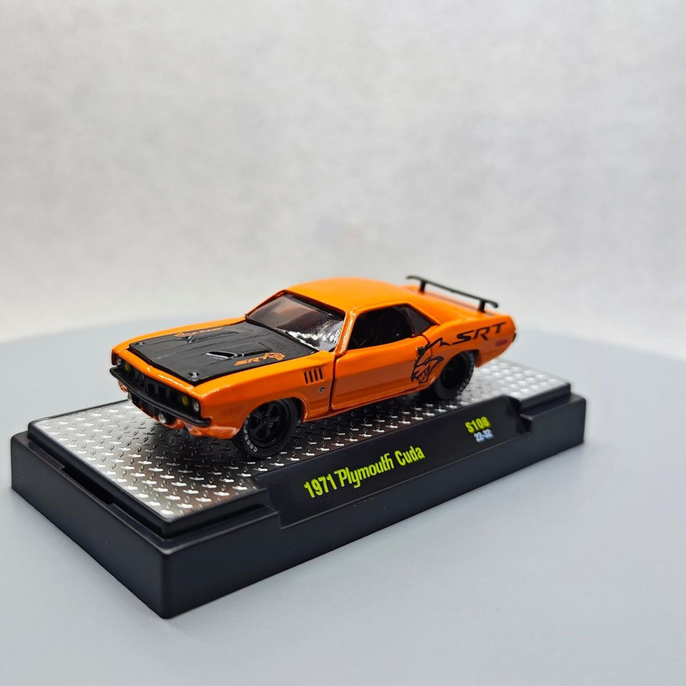 Машинка M2 Machines 1/64 1971 Plymouth Cuda SRT Die-cast alloy car ...