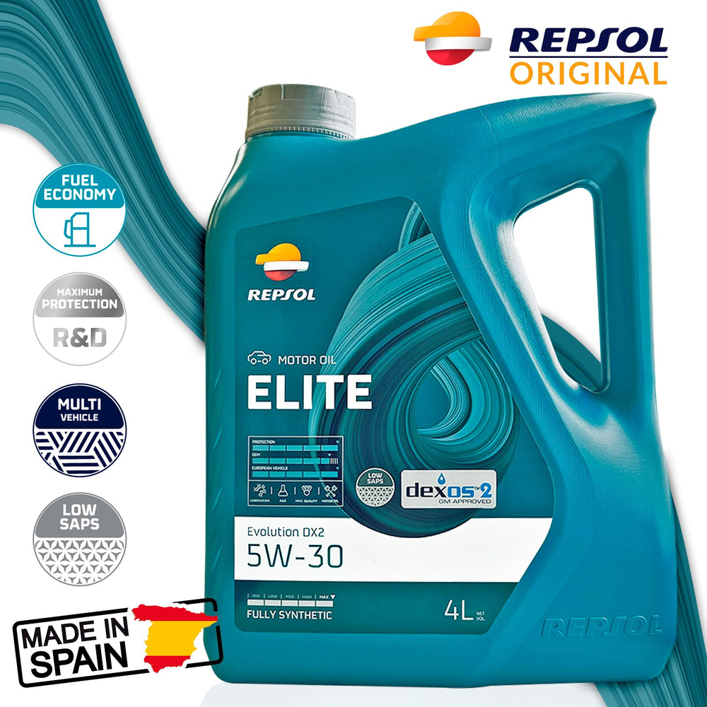 Масло моторное Repsol rp elite evolution 5W-30 Синтетическое 4 л ...