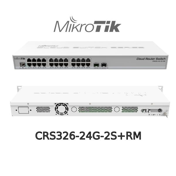 Коммутатор MIKROTIK CRS326-24G-2S+RM - купить по выгодной цене в ...