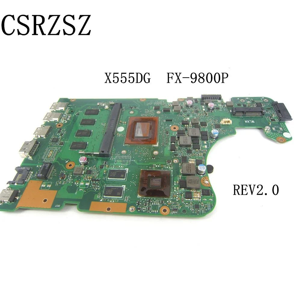 Для ASUS X555Y X555DG X555YI ноутбук MB с GPU FX-8800P 4GB RAM 2GB GPU - купить с доставкой по ...