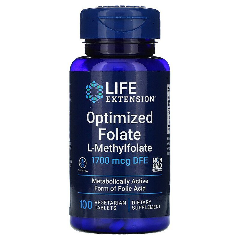 Life Extension Optimized Folate L-Methylfolate (Оптимизированный Фолат ...
