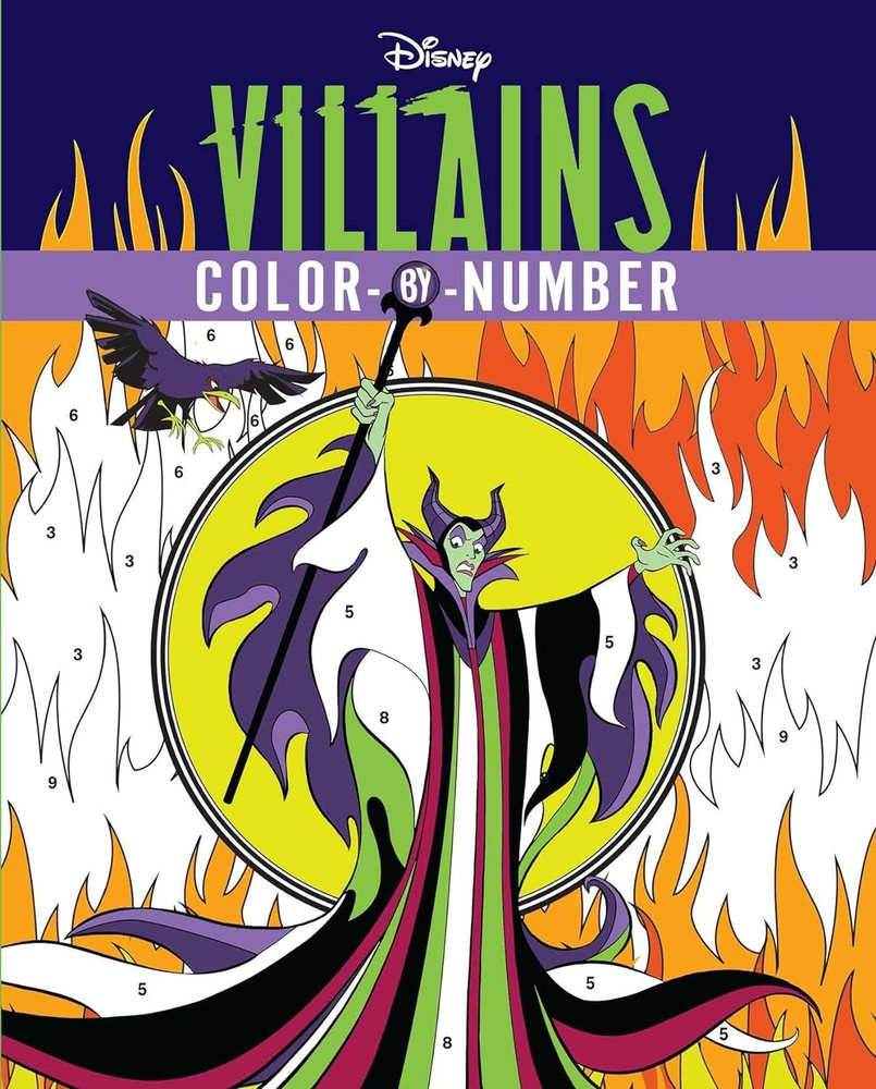 Disney Villains Color-by-Number купить на OZON по низкой цене (1572920578)