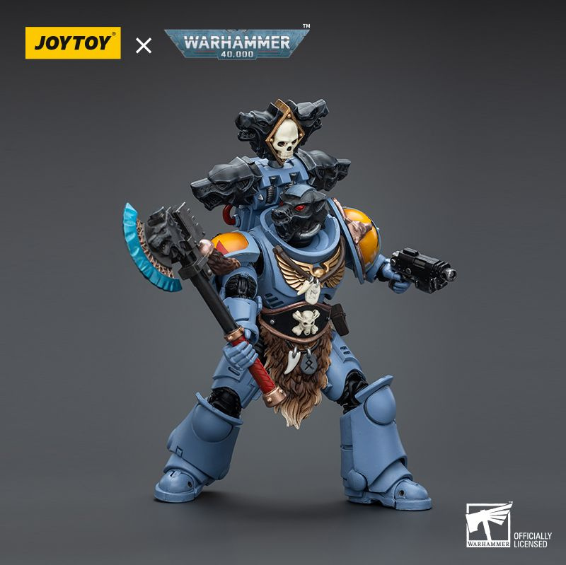Подвижная фигурка JOYTOY Warhammer 4000 Space Marines Space Wolves Claw ...