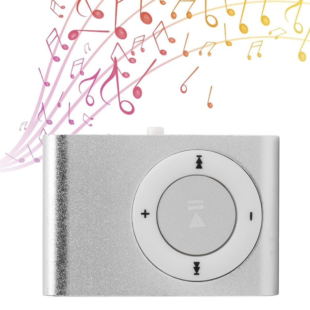 Мини MP3 плеер серебристый с наушниками купить на OZON по низкой цене ...