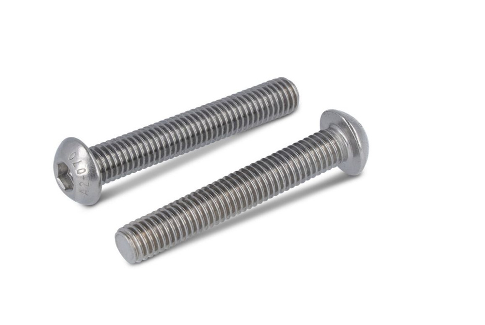 Винт нержавеющий с полукруглой головой М 8Х30 ISO 7380, блистер 5 шт ...