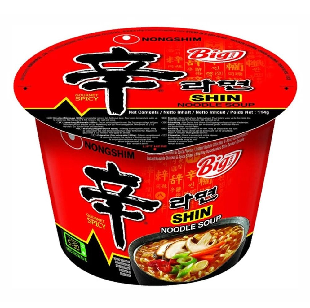 Лапша быстрого приготовления Шин Рамен , Nongshim, 114 г, Южная Корея ...