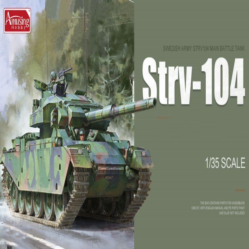 Amusing Hobby 1/35 35A043 Strv-104 ШВЕДСКАЯ АРМИЯ STRV104 MAIN BATTLE ...
