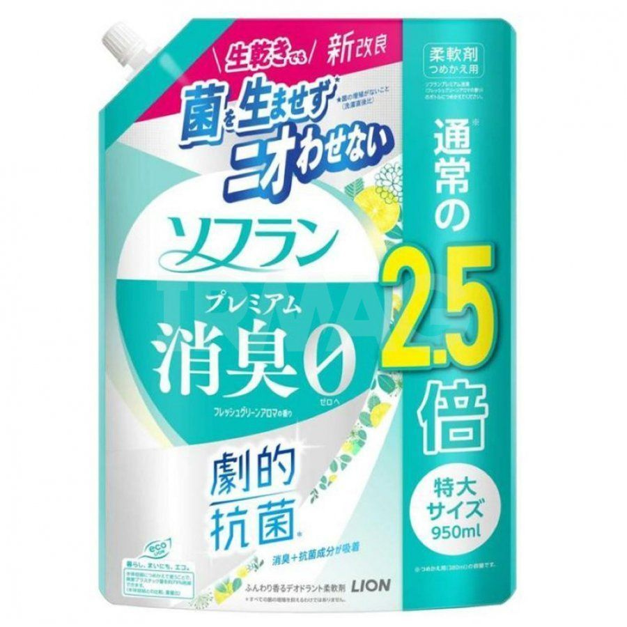 Lion Soflan Premium Deodorizer Zero 0 Кондиционер для белья, защищающий ...