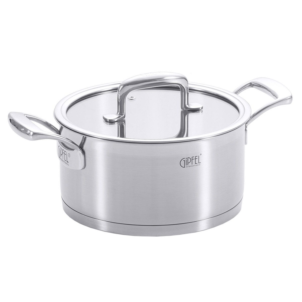 Кастрюля из нержавеющей стали Gipfel Prestige 1234 20 см/2,7 л купить на OZON по низкой цене ...
