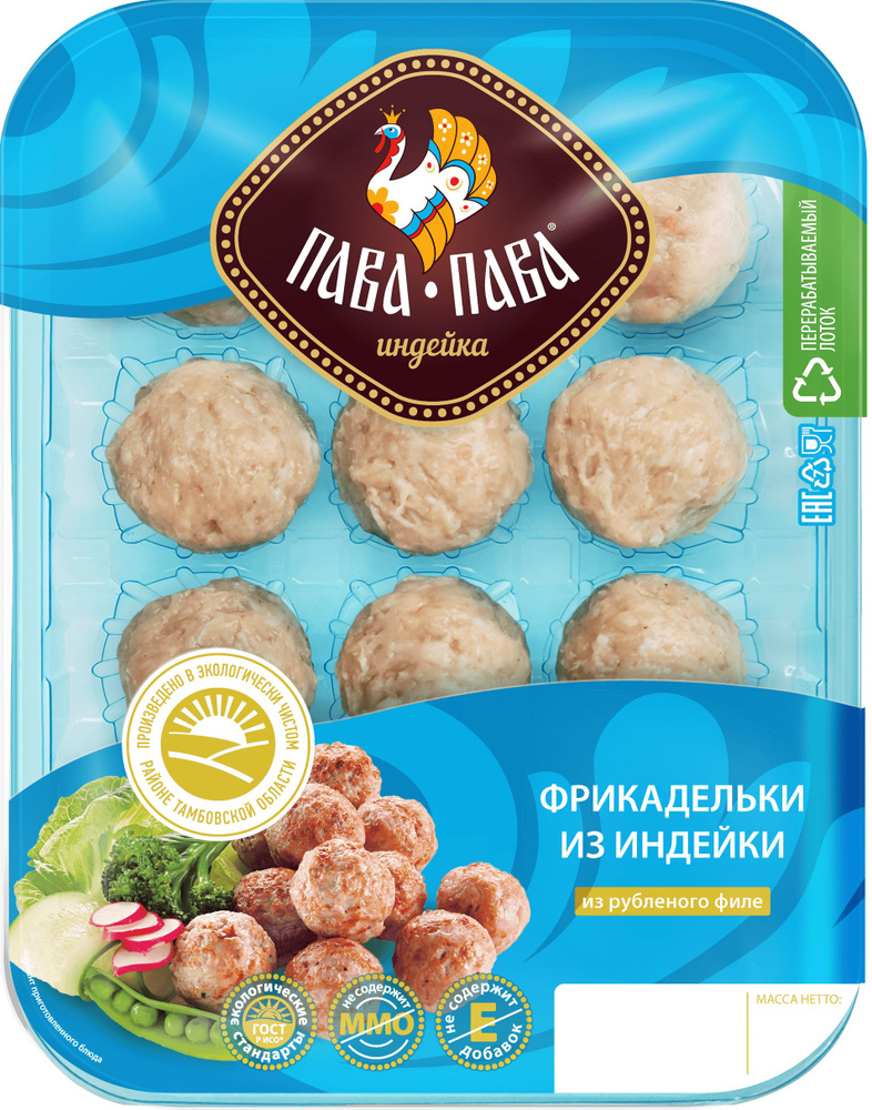 Фрикадельки из индейки Пава-Пава, охлажденные, 360 г - купить с ...